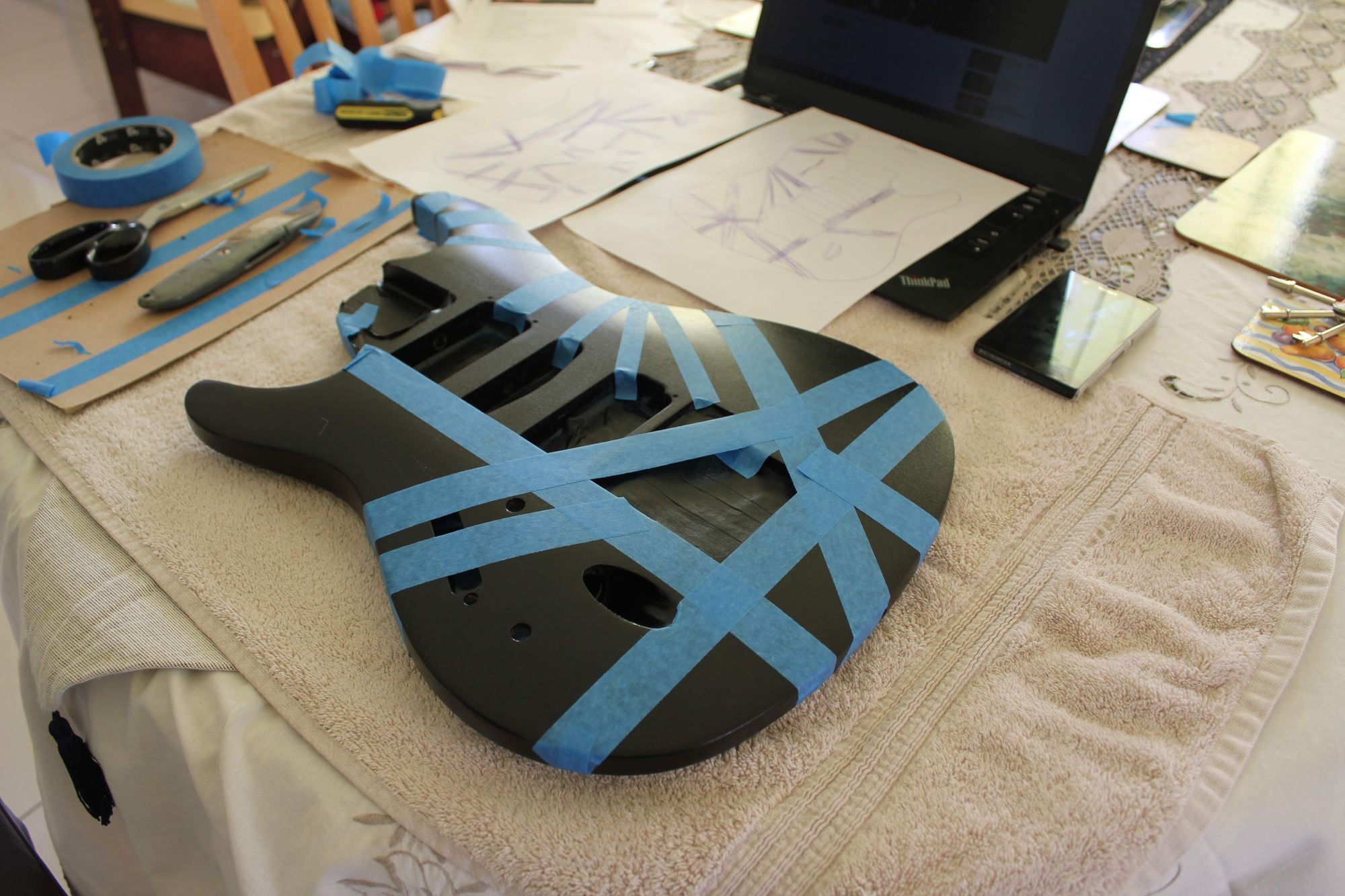 Painting A Frankenstrat